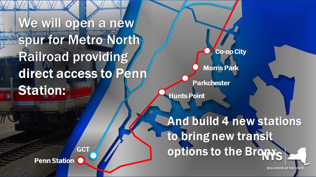 Cuomo backs Metro–North's New Haven Line –– Penn Station link