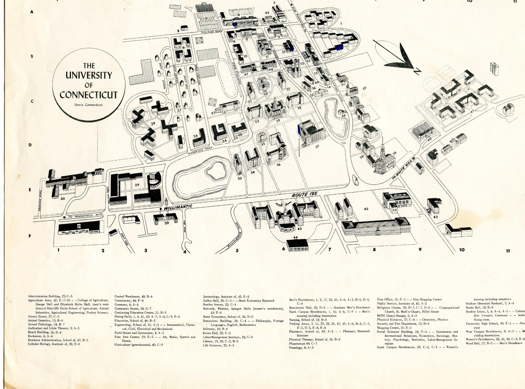 University Of Connecticut Campus Map