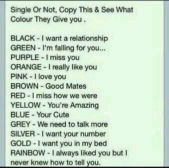 What Color Would You Give Me