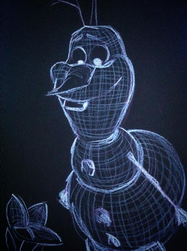 How To Draw Frozen Characters Olaf