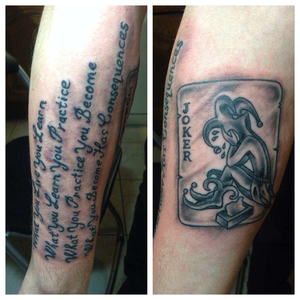 Joker Joe Tattoos #thejoker #heathledger #joaquinphoenix #tattoo