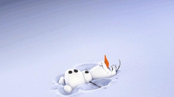 Olaf The Snowman Snow Angel