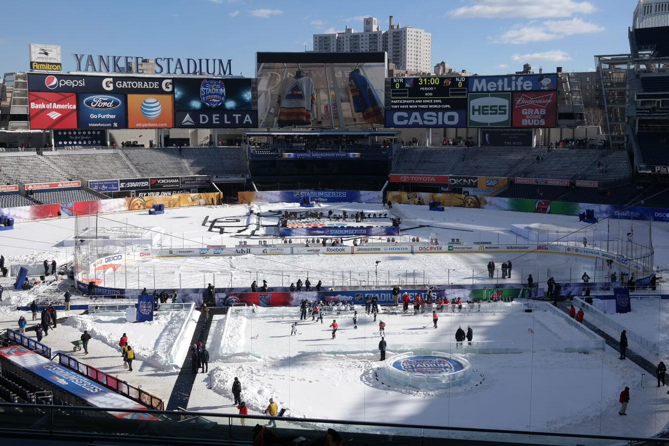 Yankee Stadium Hockey