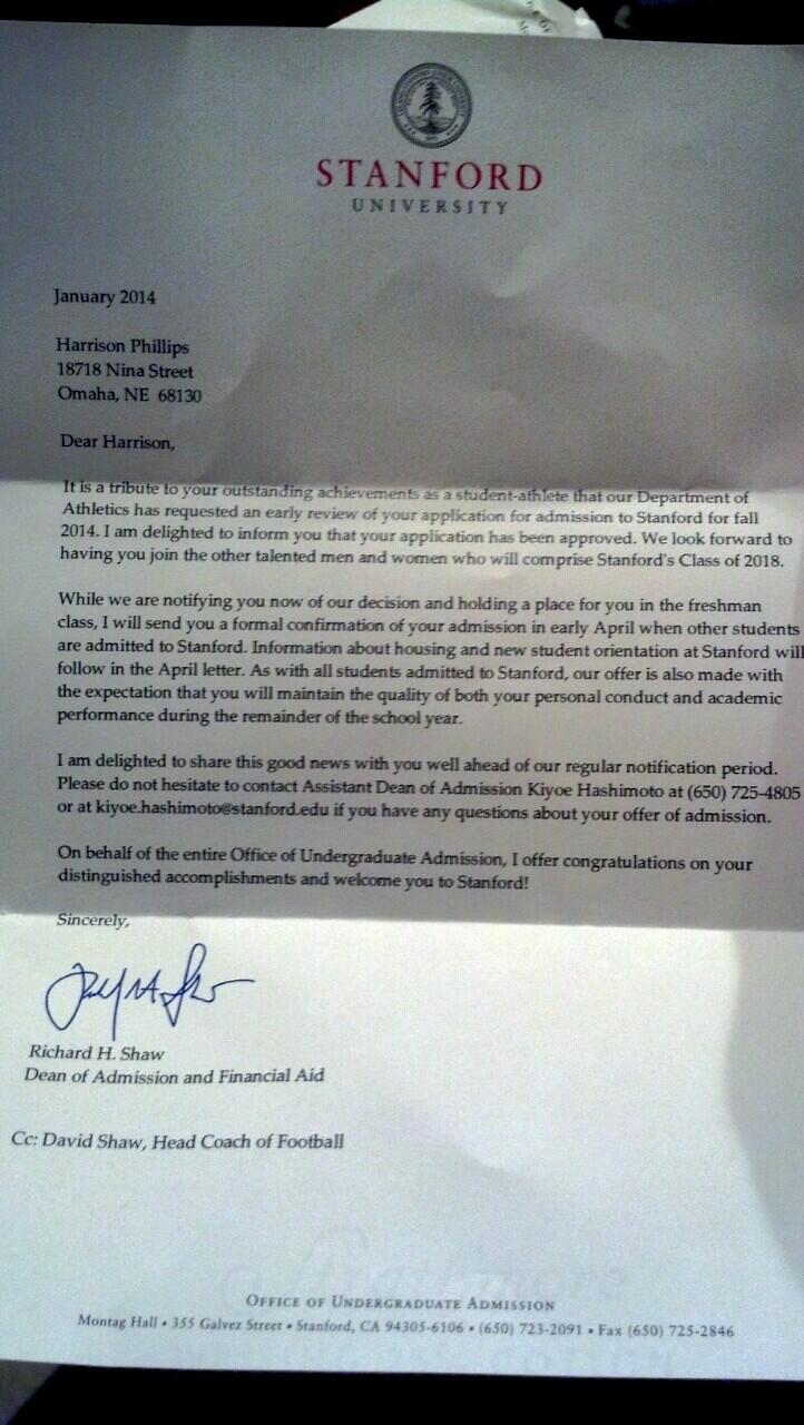 Stanford Rejection Letter 2022