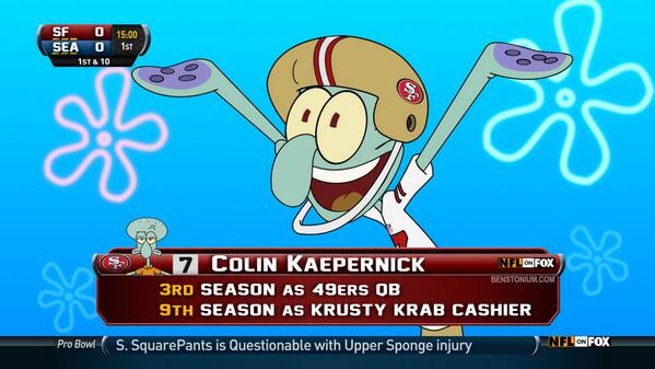 Colin Kaepernick Squidward