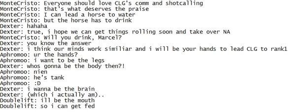 Typical Conversation of CLG : r/doublelift