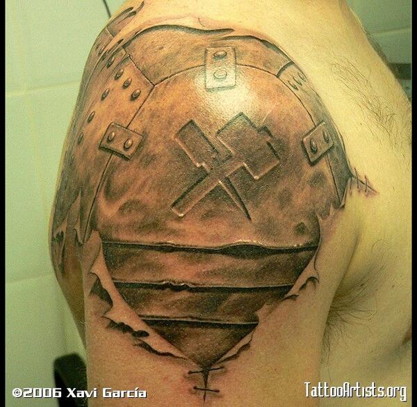 Riveted Metal Tattoo