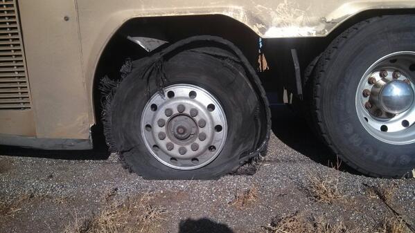 Bus Flat Tire