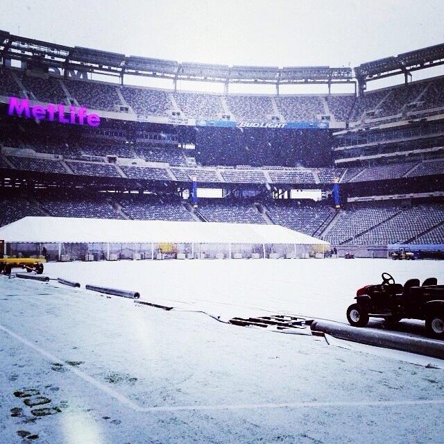 Metlife Stadium Super Bowl Snow