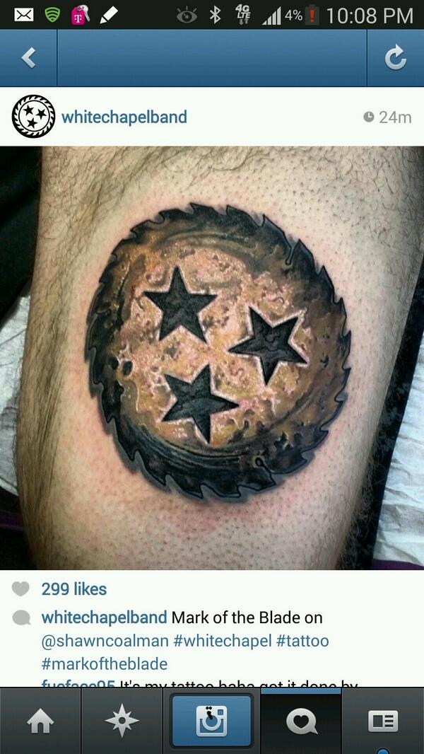 Whitechapel Saw Tattoos