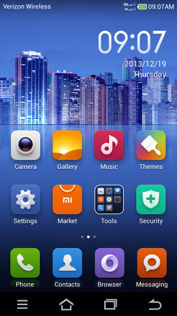 Motorola Droid Razr M Blue