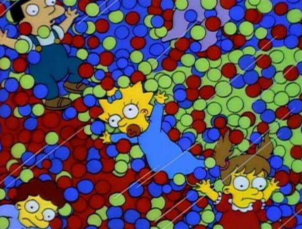 Babies love the ball pit! : r/TheSimpsons