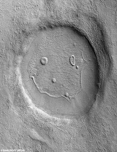 Smiley Face On Mars