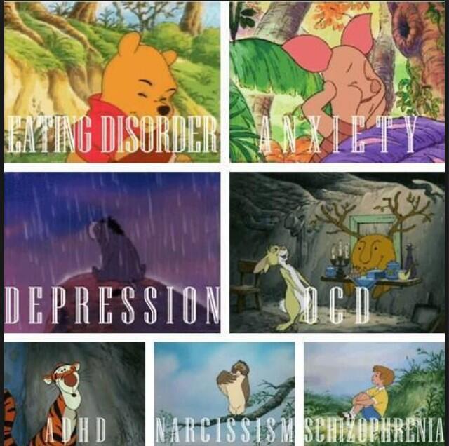Winnie The Pooh Characters Represent Mental Disorders Discover The