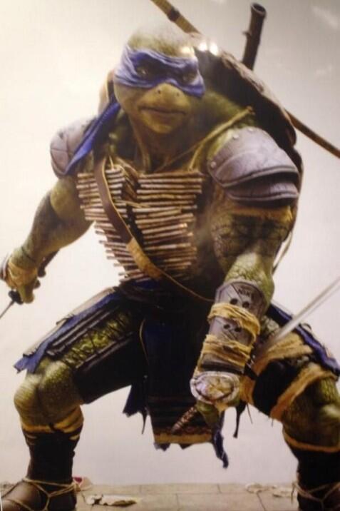 First actual (although blurry) look at the new live-action Ninja Turtle ...