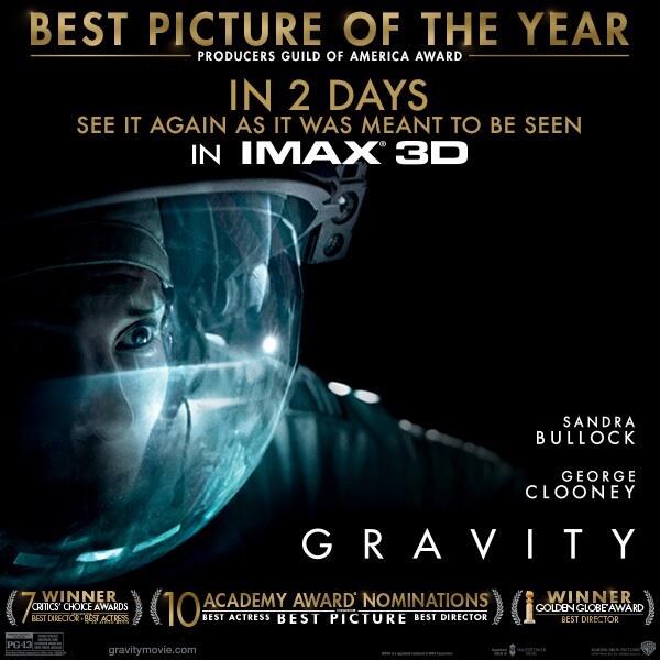 Gravity Imax Poster