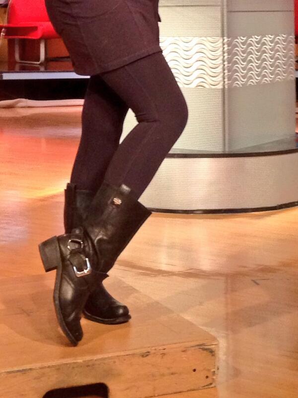 Robin Meade Black Boots