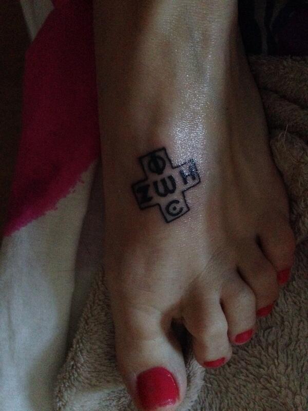 Phos Zoe Cross Tattoos Foski Z Okładki Ewangelii Wg. św. Łukasza