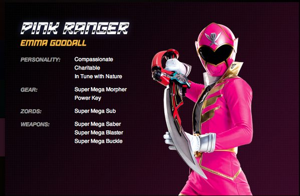 Emma Pink Power Ranger Power Rangers Super Mega Force Pink Ranger