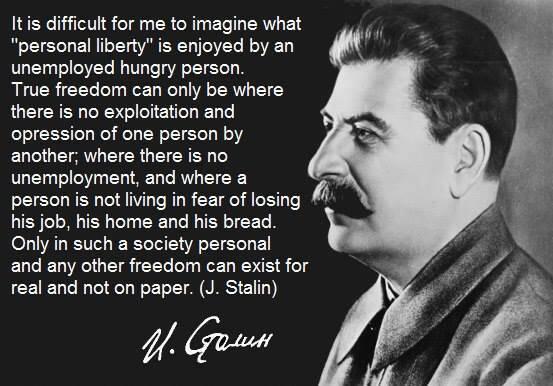Stalin wrecks capitalist notions of "freedom" : r/fullstalinism