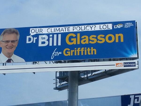 LNP billboard for Griffith by-election : r/australia