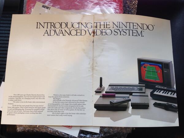 Nintendo Advanced Video System Announcement Advert : r/nintendo