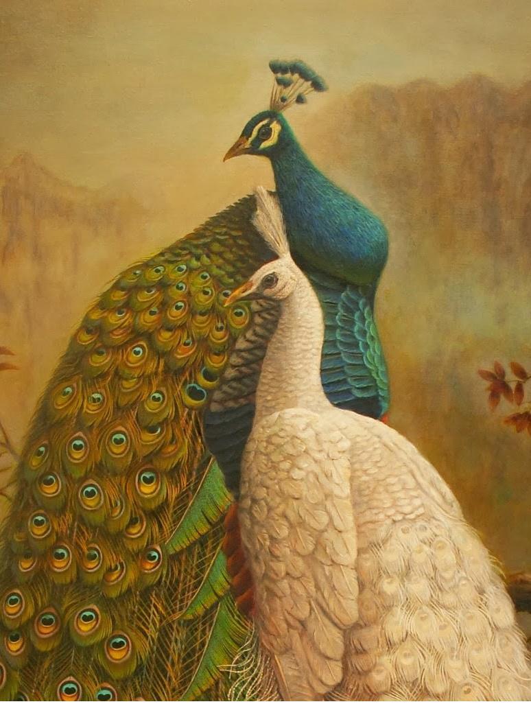 Lukisan Burung Merak