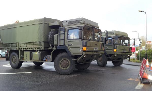 Army trucks set up passenger ferry in Worcestershire | Central - ITV News