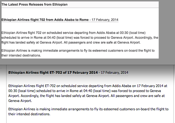 Was Ethiopian Airlines Flight 702 #ET702 hijacked?
