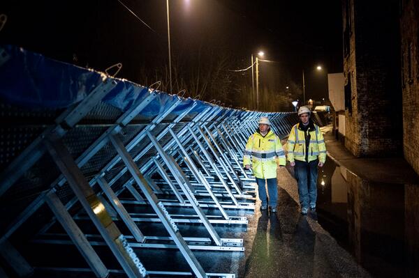 River Severn flood defences protecting Bewdley | Central - ITV News