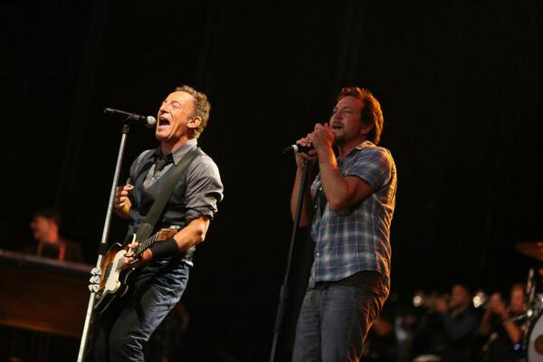 Bruce Springsteen And Eddie Vedder