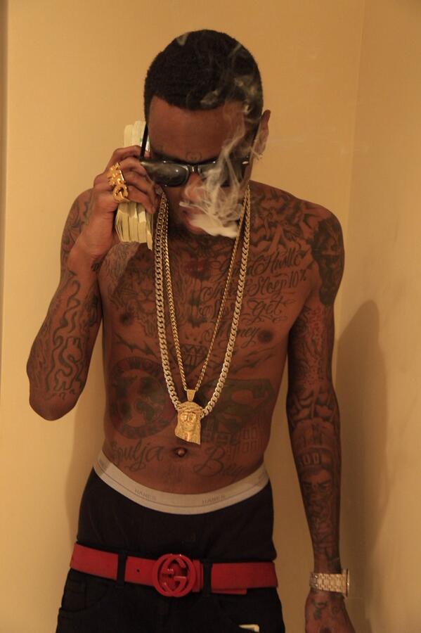 Soulja Boy Tattoos Neck