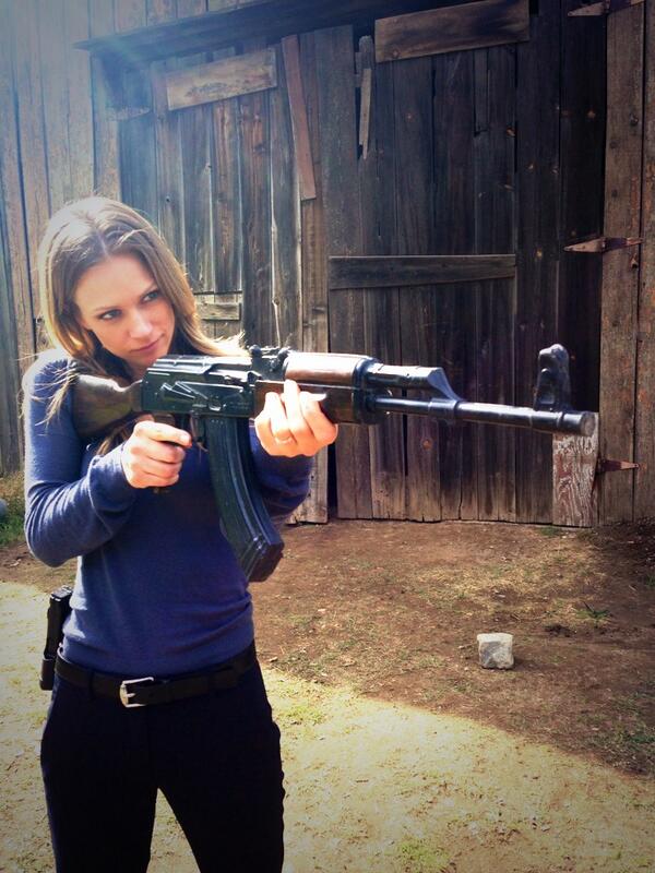 Aj Cook Criminal Minds With Gun