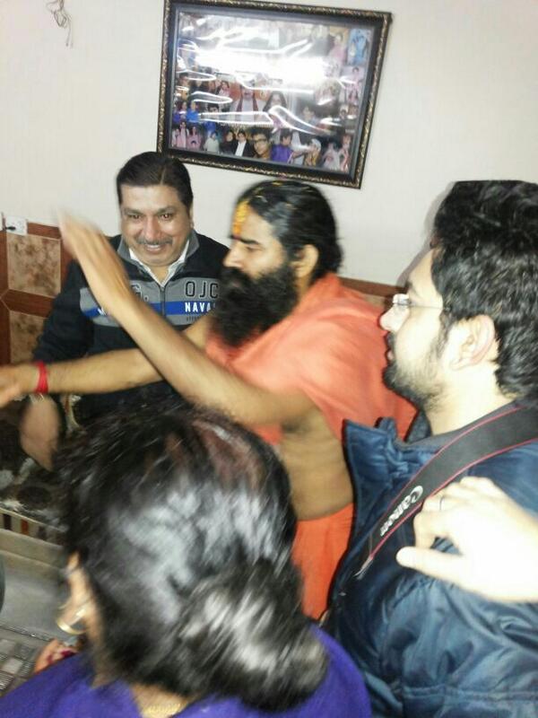 In pictures: Baba Ramdev starts visiting house holds to seek vote for ...