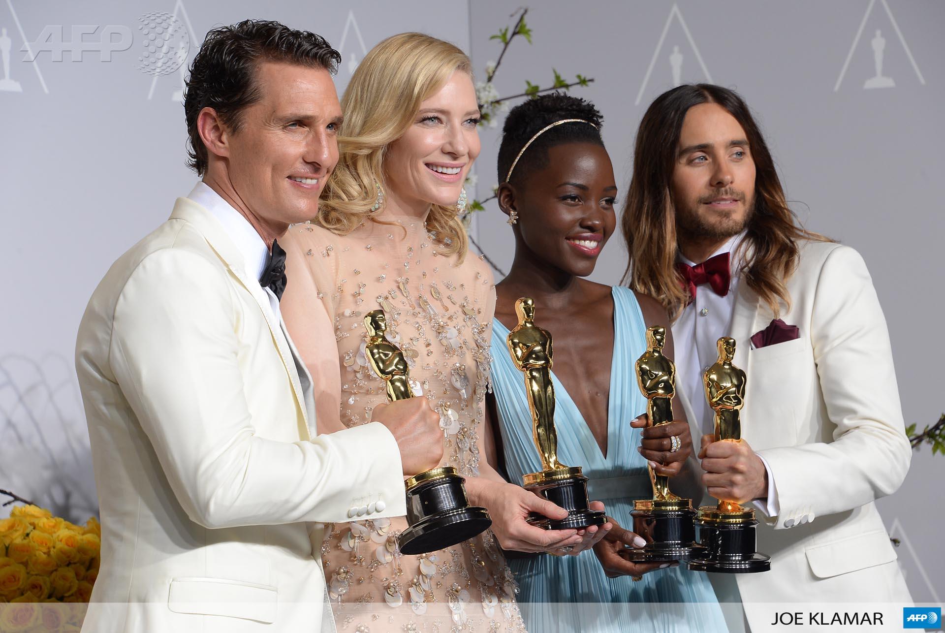 Jared Leto Lupita Nyongo Oscars