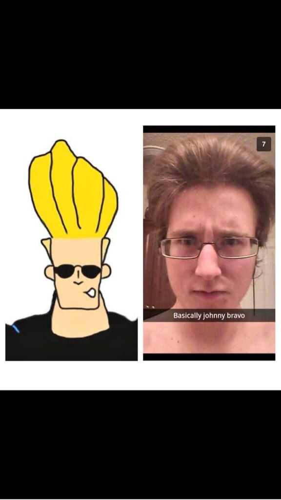 Johnny Bravo Without His Sunglasses