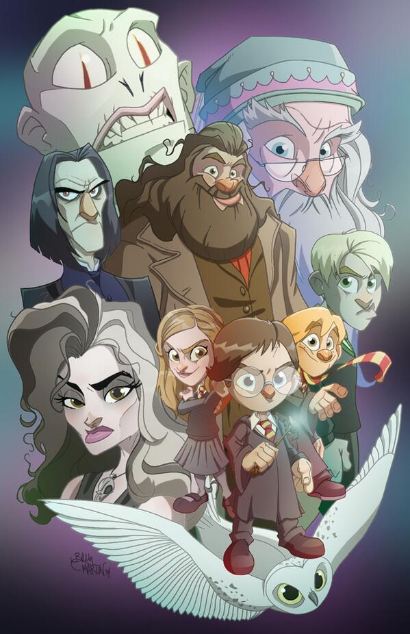 Harry Potter Cartoon Drawings