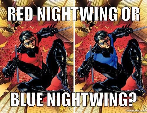 Nightwing Logo Red And Blue