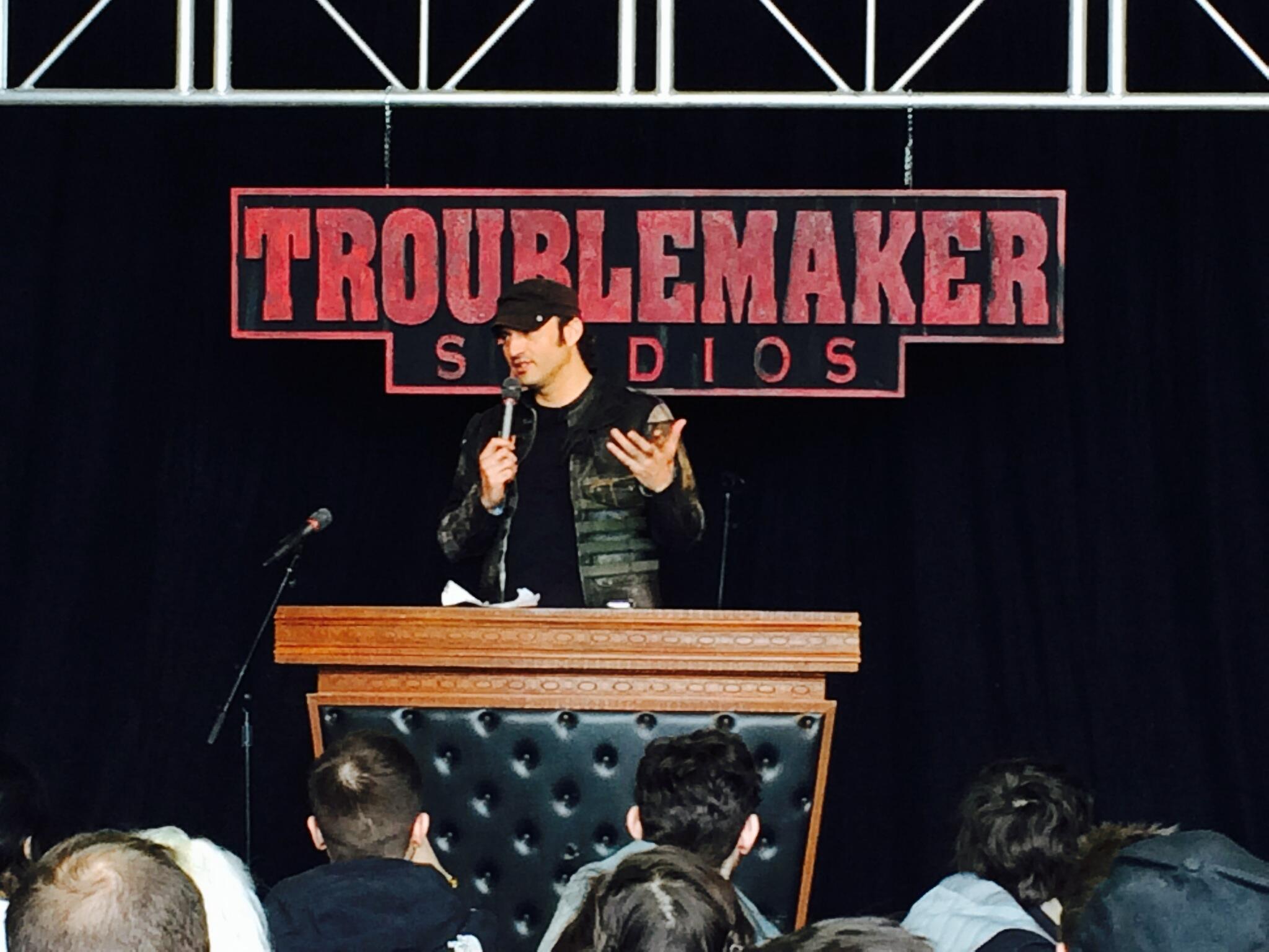 Troublemaker Studios Logo Troublemaker Studios Hi Res Stock