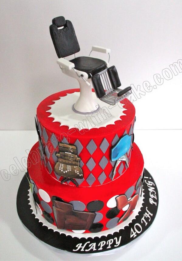 Barber Chair Cake