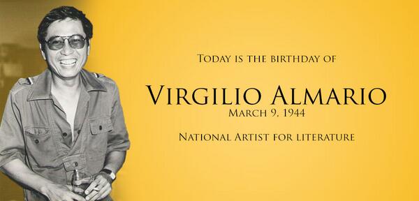 Virgilio s. almario, national artist for literature, celebrates his ...