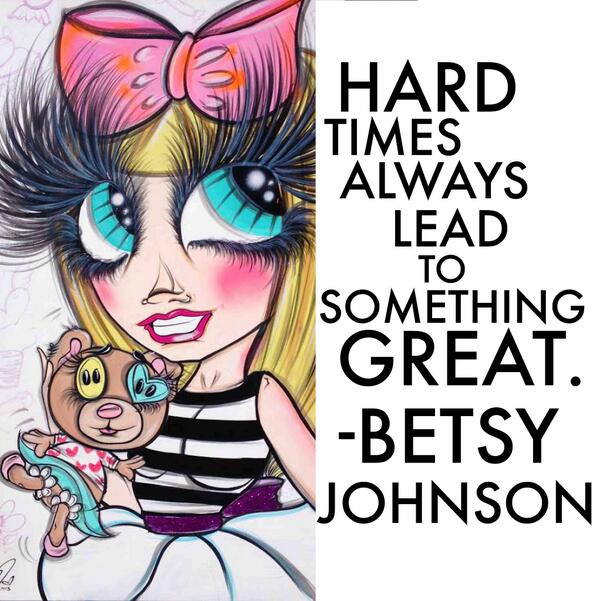 Betsey Johnson: This is a painting I did of Betsey Johnson who is one ...