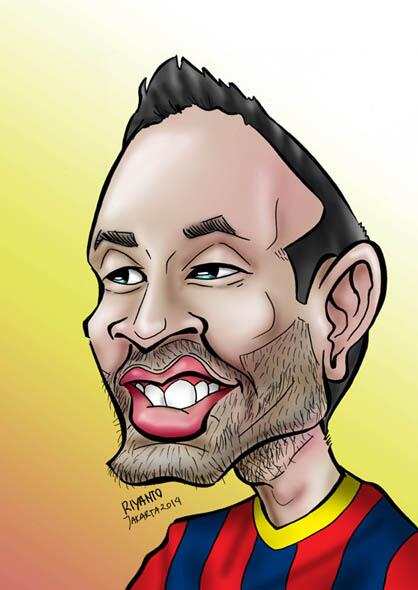 Iniesta Cartoon