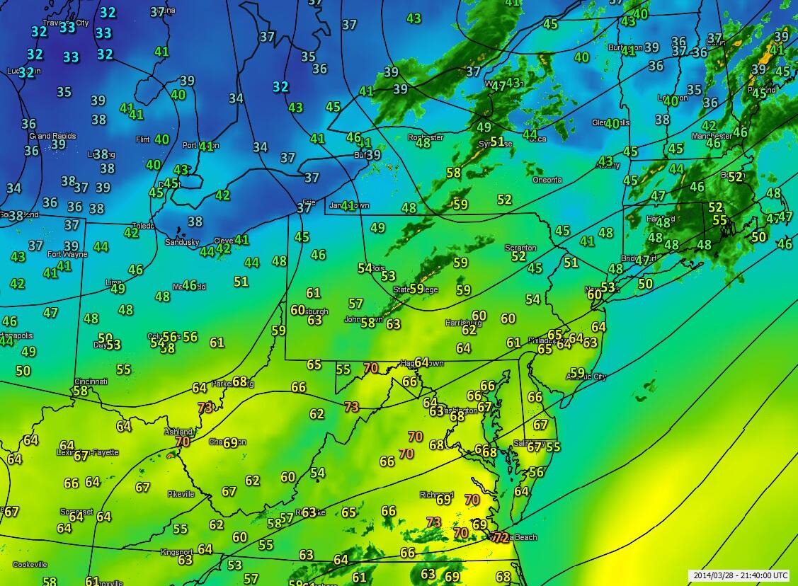 Weather in Connecticut (Bridgeport, Windsor, Windsor Locks: valid, 2014 ...
