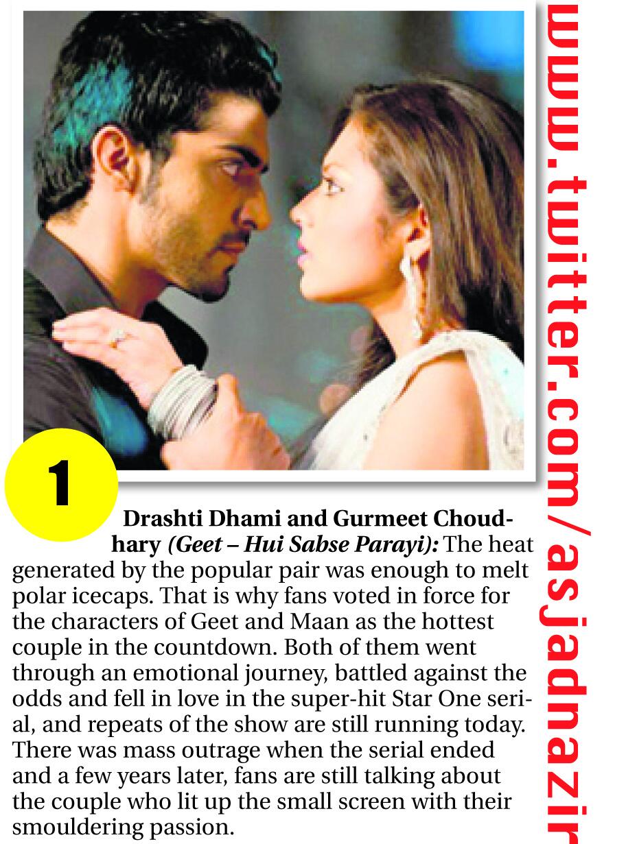 Drashti Dhami And Gurmeet Choudhary In Geet