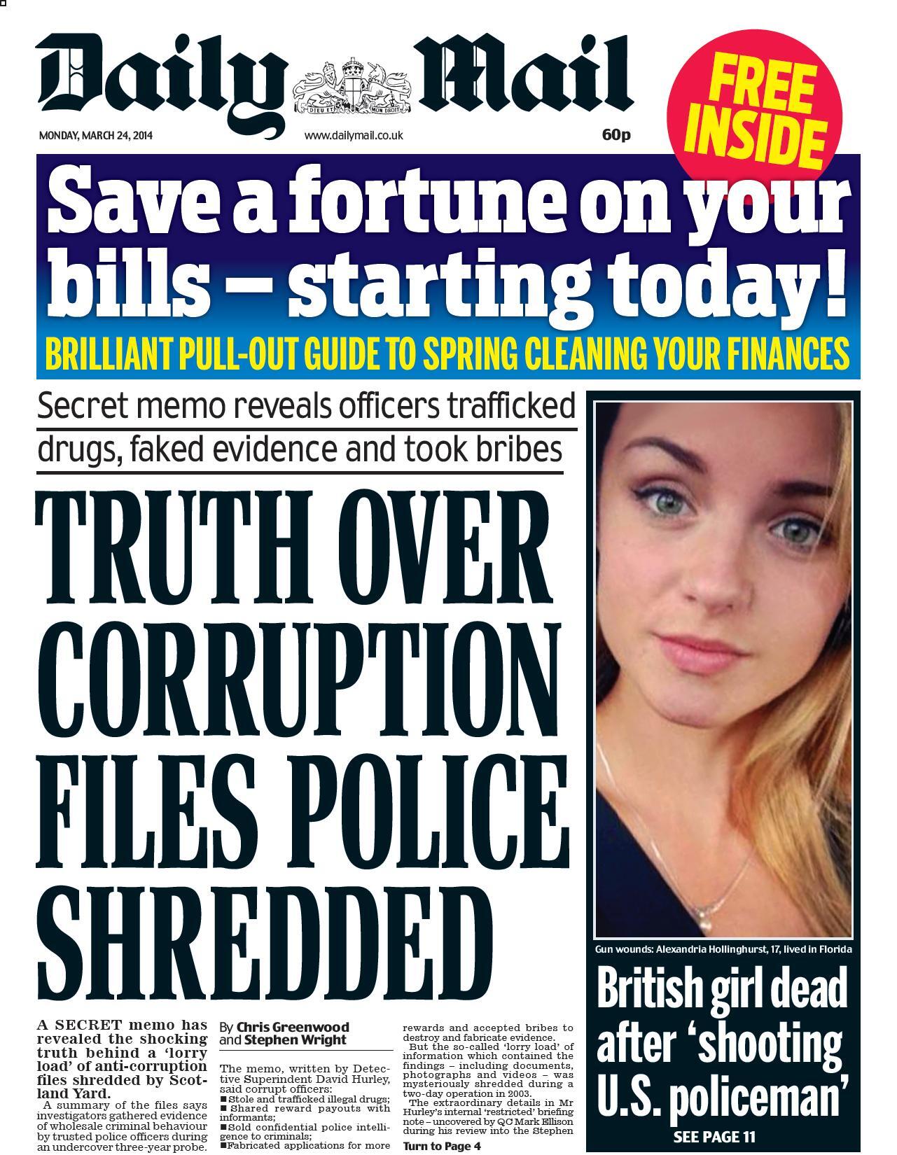 Police Corruption Headlines