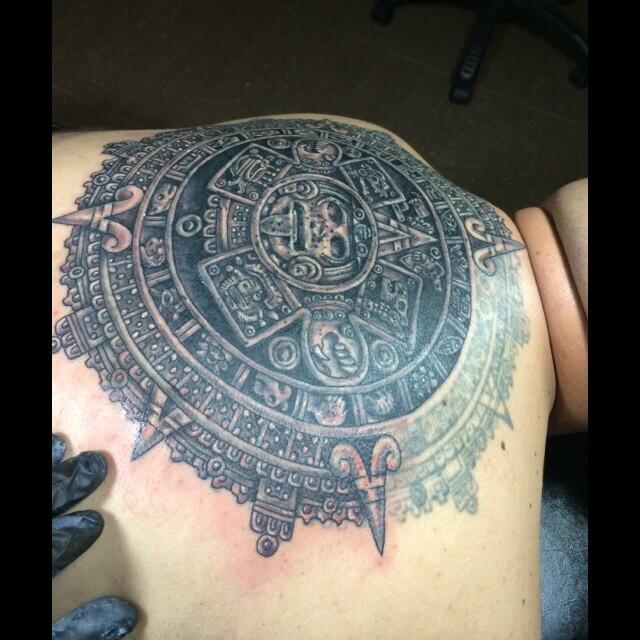 Aztec Stone Tattoo