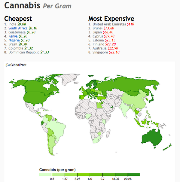 Most Weed In One Place