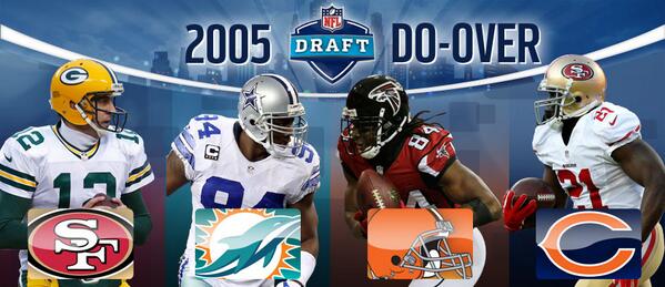2005 NFL Draft Do-Over: 1. 49ers: A. Rodgers 2. Dolphins: D. Ware 3 ...