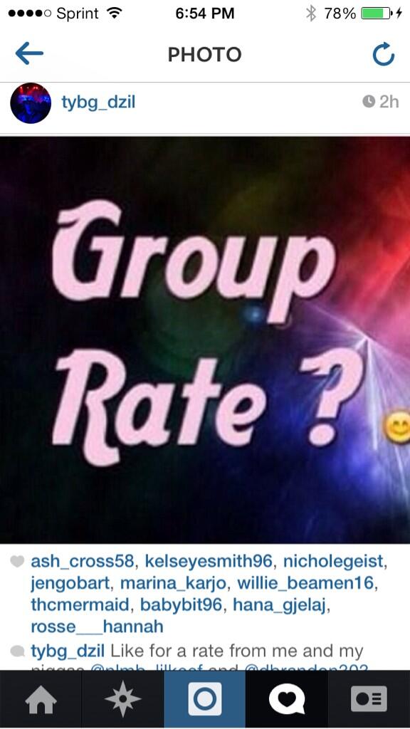 Group Rate Instagram
